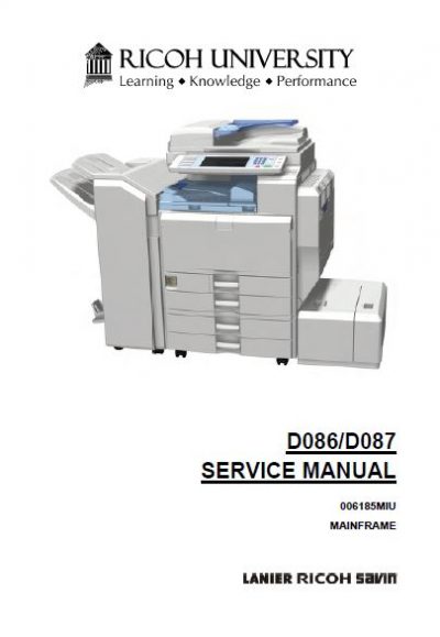 RICOH Aficio MP C3001, Aficio MP C3501, SAVIN C9130, C9135.