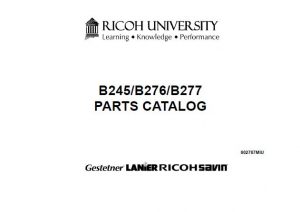 Aficio MP 2000, SAVIN 9016, 9021d Service Manual.