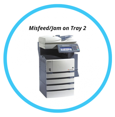 How to Fix Misfeed on Tray 2 of a Toshiba E Studio 232 Copier